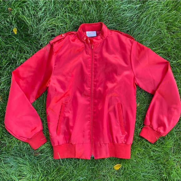 Satin's | Jackets & Coats | Vintage 8s Nwot Shiny Nylon Bomber Jacket ...